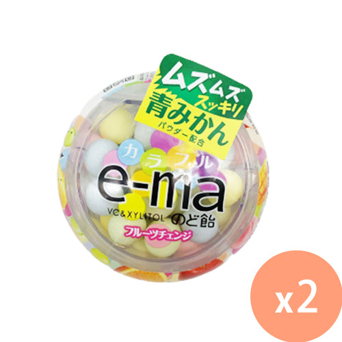 UHA -カラフルフルーツチェンジ - E-MA 幻彩什果糖 - 33g x 2 盒 $32日本人氣糖果 – 香港零食大王